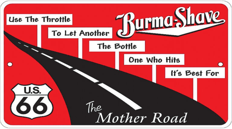 Burma-Shave Highway Signs ~ The History of Ordinary Things – The ...